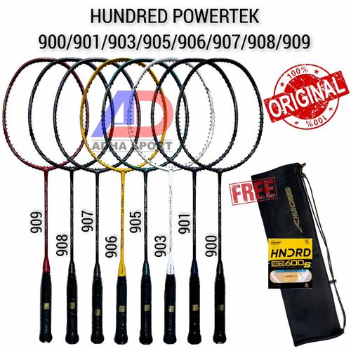 Jual Raket Badminton Hundred Powertek Raket Bulutangkis Original - Kota ...