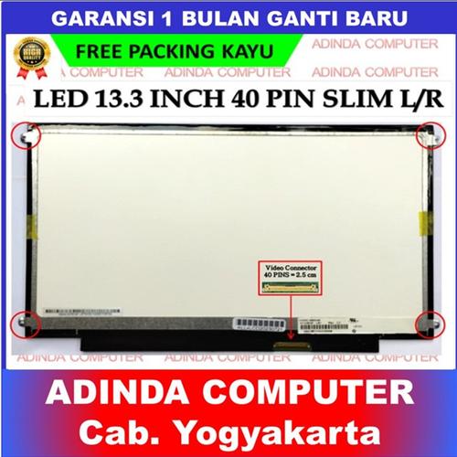 Jual LCD LED Hp 13 Inch 13.3 Inch 40 pin Slim Kanan Kiri 4 Baut - Kota ...