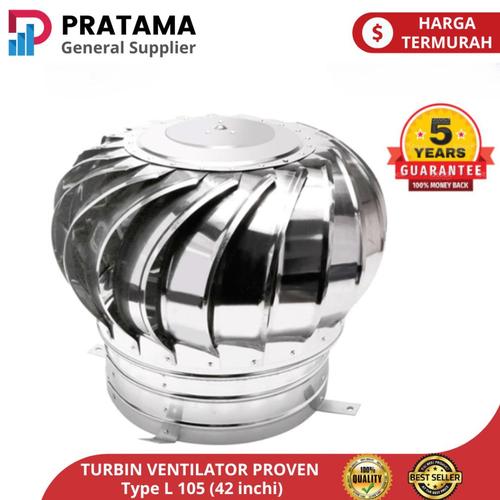 Jual Turbin Ventilator 42" Type L 105 Exhaust Fan Roof Ventilasi Atap ...