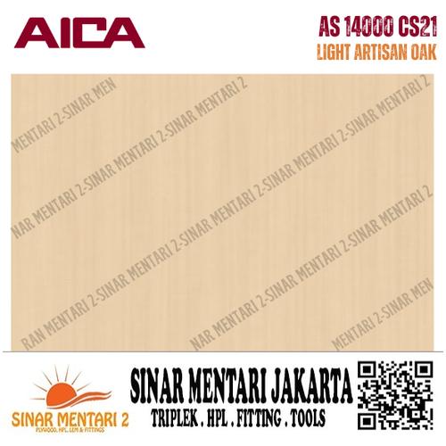 Jual AICA HPL AS 14000 CS21 LIGHT ARTISAN OAK - Jakarta Barat - Sinar Mentari Jakarta | Tokopedia