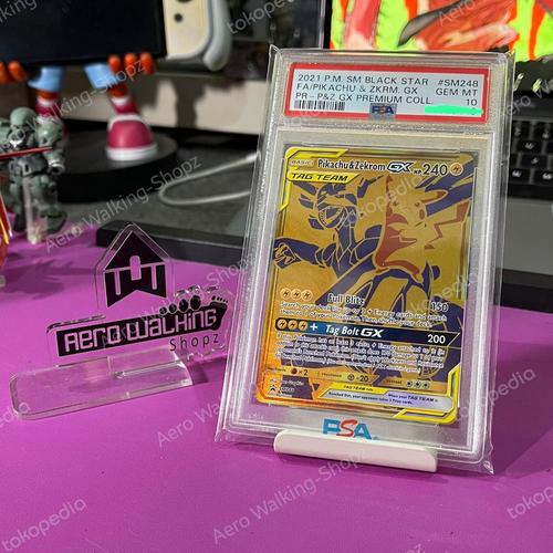 Jual PSA 10 - PIKACHU & ZEKROM GX TAG TEAM SM248 GOLD Pokemon Grading ...