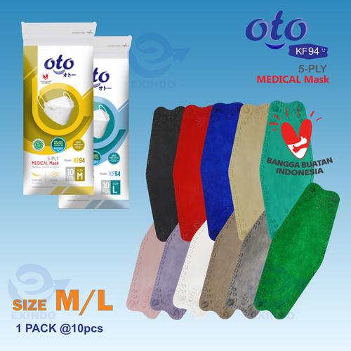 Promo OTO Masker Medis KF94 5Ply Earloop Medical Mask 5 lapis isi 10 ...