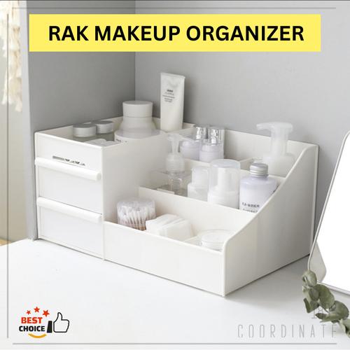 Promo RAK MAKEUP ORGANIZER BOX KOSMETIK RACK MEJA CONTAINER MINIMALIS ...
