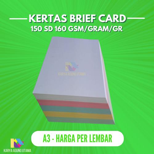 Jual Kertas BC A3 160 gr per lembar / Kertas BriefCard A3 160 gr ...