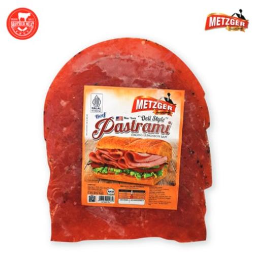 Jual Metzger Daging Ham Sapi Pastrami deli style 100gr - Jakarta ...