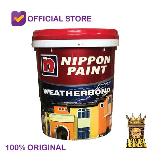 Jual Cat Tembok Eksterior Nippon Paint Weatherbond Brilliant White 20 ...