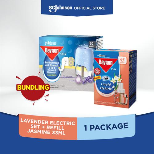 Jual Baygon Liquid Starter Lavender & Refill Jasmine 33ml - - SC Johnson ID | Tokopedia