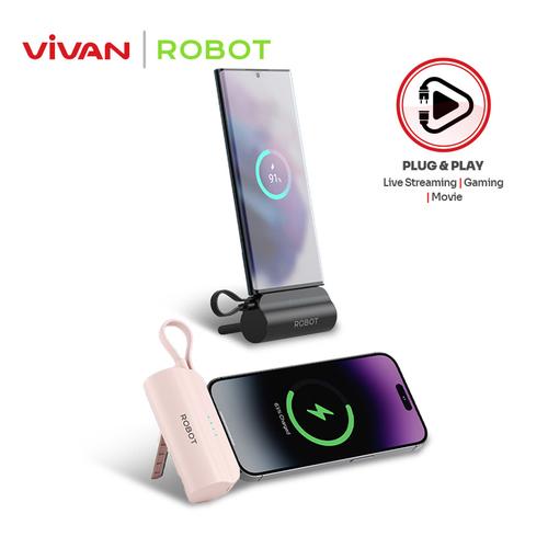 Promo VIVAN X ROBOT Mini Powerbank RP-051L /RP-051C Port Type-C ...