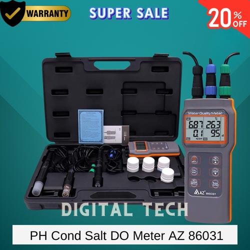 Jual AZ 86031 Water Meter 5 in 1 Dissolved Oxygen PH Conductivity ...
