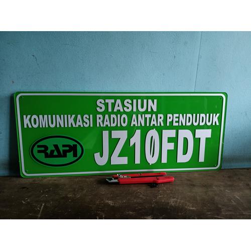 Jual PAPAN CALLSIGN RAPI ACKRILIK TEBAL 3MM - Kab. Pemalang - COMET COM ...