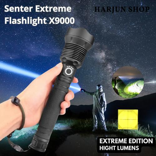 Jual SENTER LED JARAK JAUH XHP90.2 LONG RANGE SUPER ZOOM CAS ISI ULANG ...