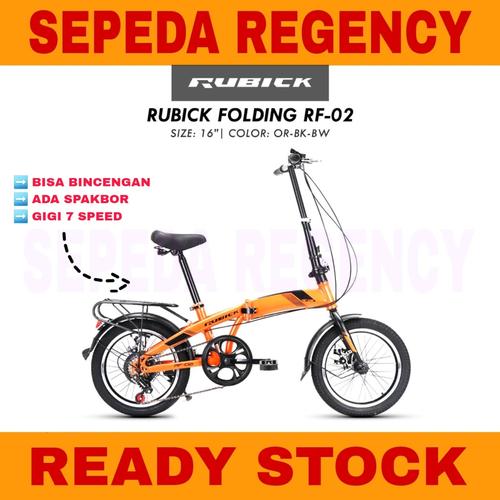 Jual Sepeda Lipat RUBICK RF 02 Ukuran 16 & 20 Inch 7 Speed Folding Bike ...