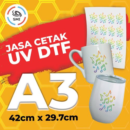Jual PROMO CETAK STICKER TIMBUL UV DTF CUSTOM PREMIUM LOOK - A4 ...