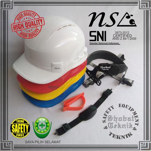 Jual Helm Proyek Safety SNI NSA Vented/Helm Safety Fastrack putar tali ...