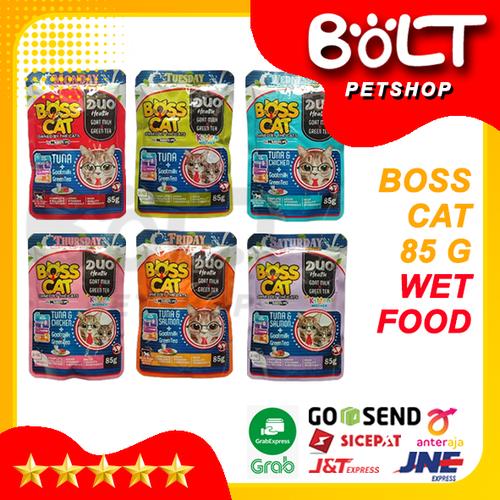 Jual Makanan Kucing Boss Cat Wet Food BOSS CAT 85g Pouch - KIT TUNA ...
