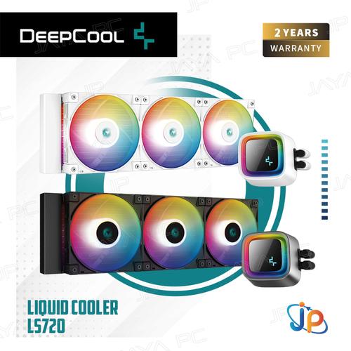 Promo DeepCool LS720 ARGB - Liquid CPU Cooler Fan 360mm - Hitam Cicil 0 ...