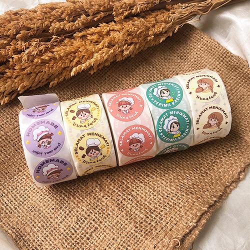 Jual Sticker Bulat Selamat Menikmati (isi 25 pcs) - Biru - Kota ...