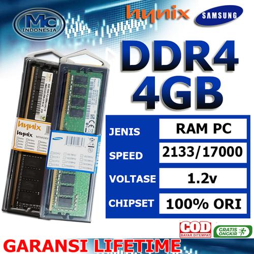 Jual RAM PC MEMORY RAM DDR4 4GB 8GB PC 2133 2400 2666 / DDR4 4GB / DDR4 8GB - 4GB SAMSUNG, PC ...
