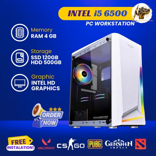 Jual CPU Rakitan Core i5 |RAM 4GB HDD 500GB SSD 120GB| Kantor/Sekolah ...