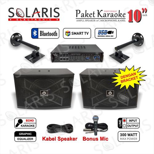 Promo Paket Speaker Karaoke 10 Inch CRIMSON CR-310 OK Bonus Mic dan Kabel - Dengan Bracket ...