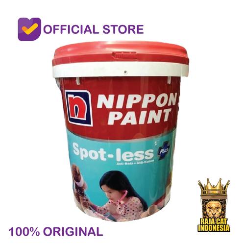 Jual Cat Tembok Anti Noda Interior Nippon Spotless Plus Warna Putih 20 ...