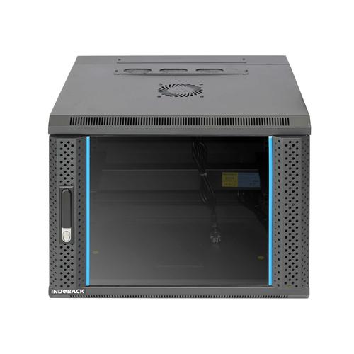 Jual INDORACK WIR5508D Wallmount Rak Server Double Glass Door 8U ...