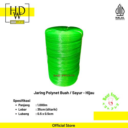 Jual Jaring Buah Polynet Roll 1.000 Meter Warna Hijau Bestfresh - Kota ...