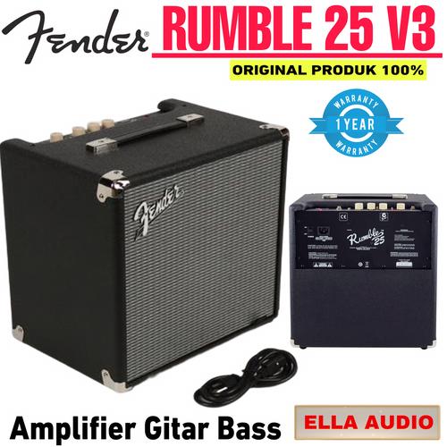 Jual Fender Rumble 25 V3 Amplifier Guitar Bass Combo Fender Rumble 25 ...