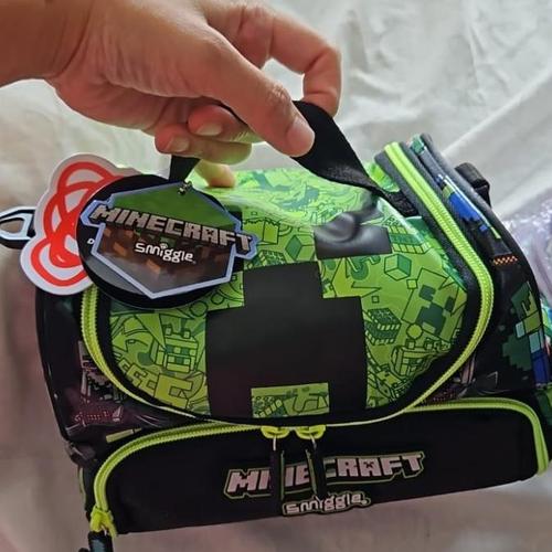 Jual Smiggle Lunch Bag Minecraft/ Minecraft Lunch Box Smiggle/ Bag ...