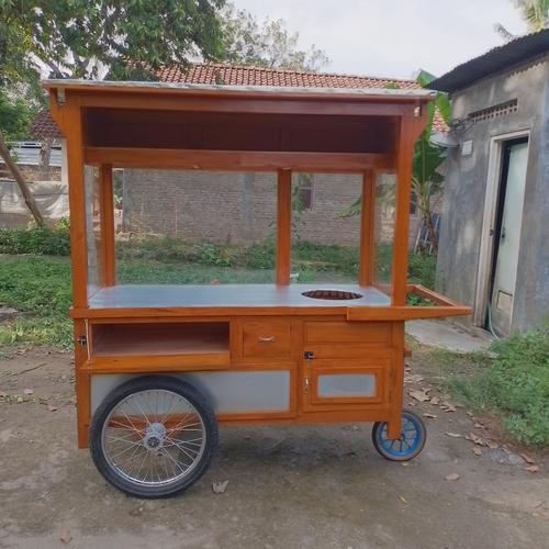 Jual gerobak/rombong nasi kuning full kaca roda tiga - Kab. Klaten - MG ...