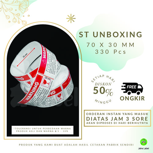 Jual STIKER UNBOXING STIKER LABEL UNBOXING STIKER PENGIRIMAN - 330 PCS ...