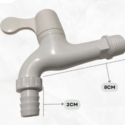 Jual Kran Pvc Taman Engkol 1/2" Keran Air PVC Kamar Mandi WC Toilet ...
