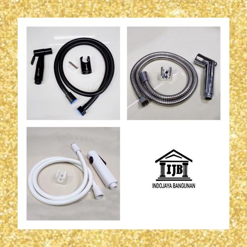Jual Jet Shower Bidet Toilet Shower Jet Washer Hitam Chrome Putih ...