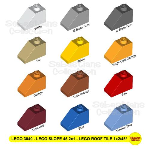 Jual LEGO 3040 - LEGO SLOPE 45 2x1 - LEGO ROOF TILE 1x2/45° - Dark Tan ...