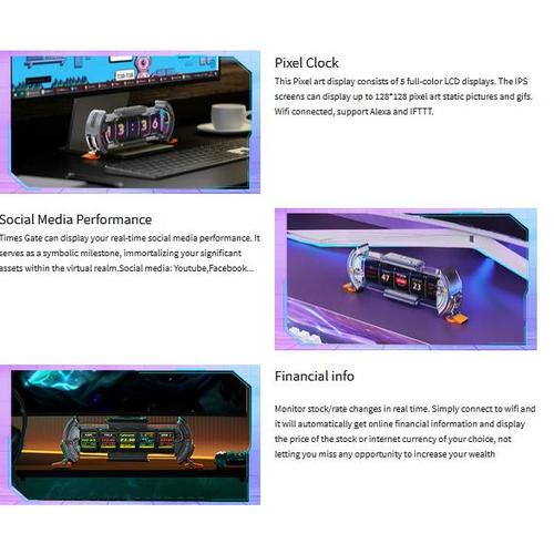 Jual Divoom Times Gate Pixel Art Informative Display - Jakarta Barat ...