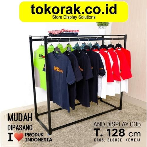 Jual GAWANG BAJU DISPLAY 005 + RAM 120 X 35 CM SULING PIPA KOTAK 2 SISI ...