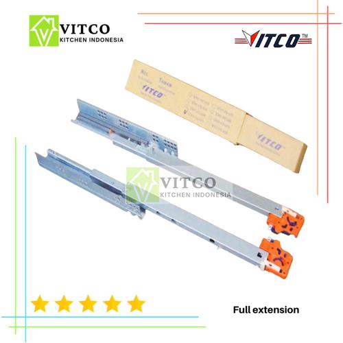 Jual VITCO Tandem Rail Full Extention Soft Close / Sepasang Rel Laci ...