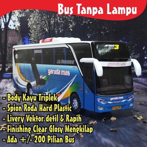 Jual INDOBUS Miniatur Bus Bis Garuda Mas Shd Lampu - TANPA LAMPU - Kab ...