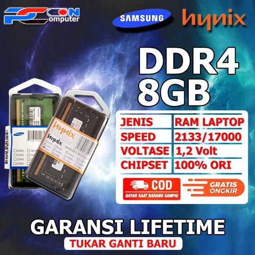 Jual MEMORY RAM LAPTOP DDR4 8GB RAM LAPTOP - 8GB KINGSTON, 8GB 2133Mhz ...