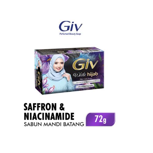 Jual Giv White Hijab Sabun Mandi Batang Saffron & Niacinamide 72 gr ...