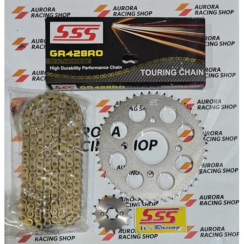 Jual GEAR SET SSS CBR 150 R CB 150 R SONIC 150 R & RANTAI SSS 428 RO ORING - 13, 38 - Jakarta ...