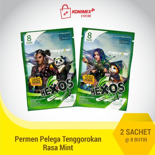 Jual Hexos Mint isi 8 butir (2 pouch) - Jakarta Timur - Konimex Store | Tokopedia