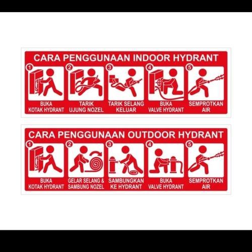 Jual Stiker Vinil 30x10.Cara Penggunaan Apar indoor. outdor rambu k3 ...