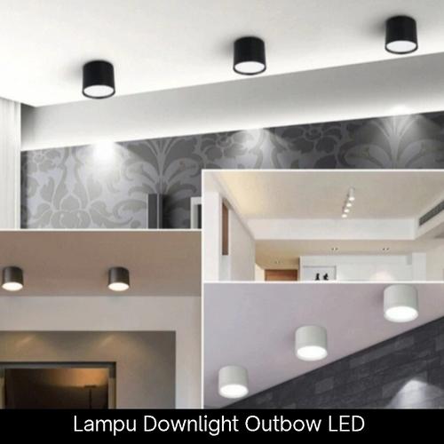 Jual Lampu Downlight Outbow LED Lampu Plafon 12 watt 24 watt hitam ...
