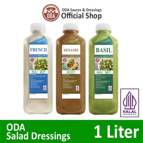 Jual All ODA Salad Dressing - Botol 1 Liter / Basil, Sesame, French ...