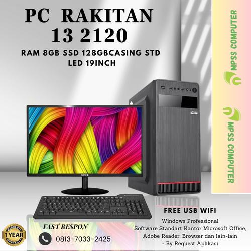 Jual PC RAKITAN I3 2120 RAM 8GB SSD 128GB CASING STD LED 19INCH - Kab ...
