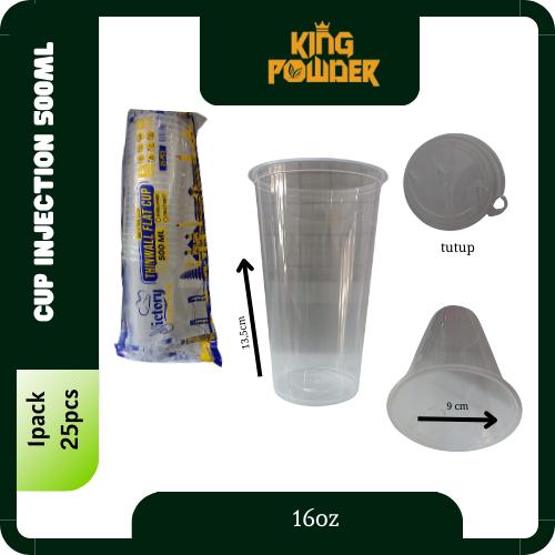Jual Thinwall Cup Injection 500ml | Cup PP injection 16oz | Gelas ...