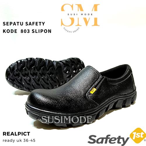Jual sepatu safety slip on septi pria ujung besi septy kerja lapangan ...