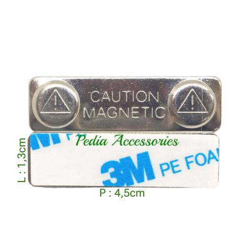 Jual Caution Magnet Name Tag / Magnet Nama Dada Magnetic - Jakarta ...