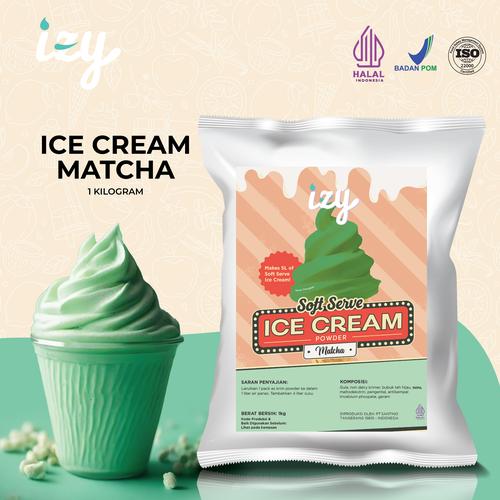 Jual Izy Soft Serve Ice Cream Powder Matcha - Premix Es Krim Matcha 1 ...